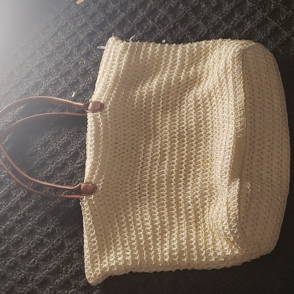 Bags | Hm Womans Ivory Casual Boardwalk Shoulder Bag | Poshmark